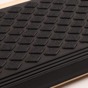 FINEHOUS Rubber Stair Treads Non-Slip Outdoor 48"x10" (4-Pack) – Anti-Slip Step Mat with Nosing