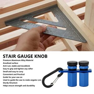 Stair Gauge Knob, Accurate Stringer Layout Tool Small Tall Stair Gauge Stable Prevent Slip for Framing Square