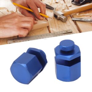 2PCS Stair Guages Knobs Aluminium Alloy Tall Stair Gauge Replacement Stair Stringer Layout Tool for Framing Square Carpentry (Blue)