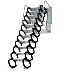 attic ladder pull down 11 steps attic stairs alloy attic access ladder 9 ft height wall-mounted folding loft stairs with armrests for attic