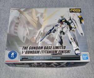 bandai rg 1/144 ν gundam titanium finish model kit