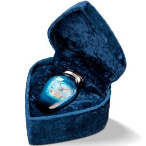 trupoint memorials small urns for human ashes keepsake – mini urns for human ashes for mom/dad, cremation keepsakes for ashes, small urn for ashes for women/men – small, dove with heart box