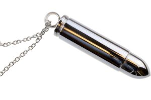 wild essentials silver bullet memorial cremation jewelry urns necklaces for ashes stainless steel 20" inch chains, police, military, soldier, sportsman, k9, officer (2)