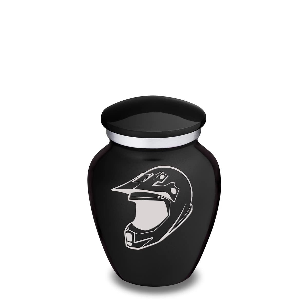 GetUrns Keepsake Embrace Dirt Bike Cremation Urn (Black)