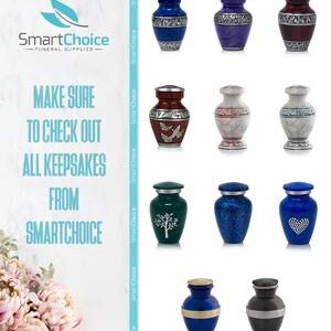 SmartChoice Urn for Human Ashes Adult Memorial urn Funeral Cremation Urn (Keepsake Cremation Urn)