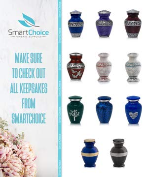 SmartChoice Urn for Human Ashes Adult Memorial urn Funeral Cremation Urn (Keepsake Cremation Urn)