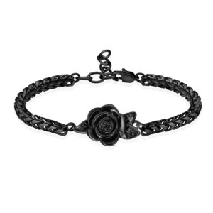 zeqingjw cremation jewelry rose flower urn bracelet for ashes for women adjustable keepsake memorial bracelet urn bangle ashes holder