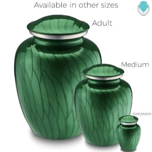 GetUrns Embrace Personalized Lighthouse Medium Cremation Urn with Custom Engraving for Human Ashes for Funeral, Burial, Niche or Columbarium – 44 Cubic Inches – Small Urns for Ashes (Pearl Green)