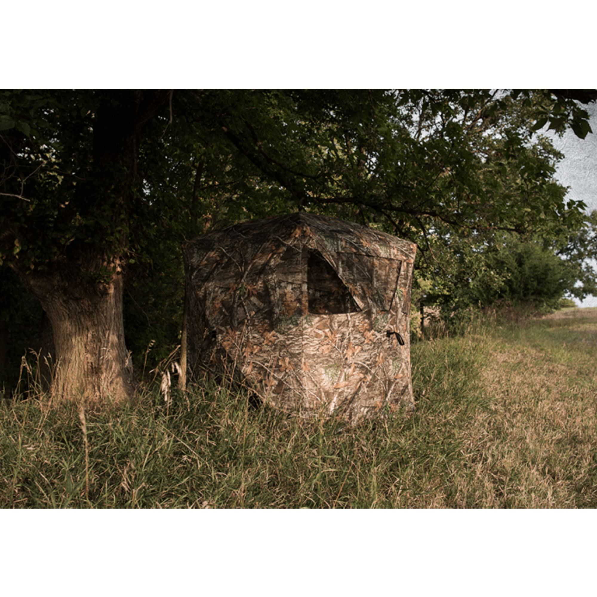 Ameristep Caretaker Kick Out Pop-Up Ground Blind, Premium Hunting Blind, Realtree Edge Camo, One Size