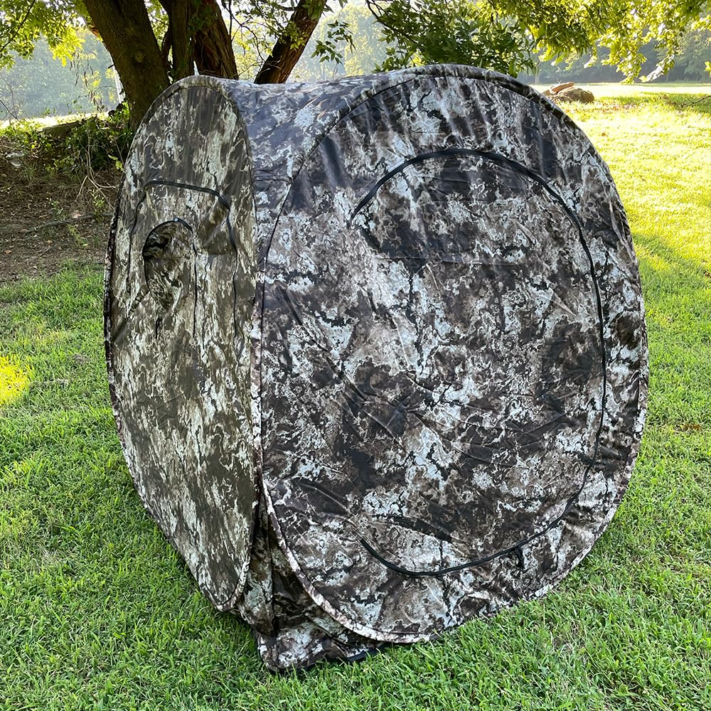 THUNDERBAY 60" x 60" Pop-Up Ground Blind for Deer Turkey Duck Hunting, Bow Hunting, Digital Camo