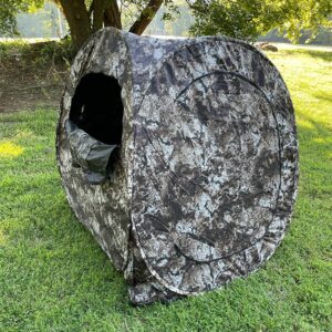 THUNDERBAY 60" x 60" Pop-Up Ground Blind for Deer Turkey Duck Hunting, Bow Hunting, Digital Camo