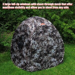 THUNDERBAY 60" x 60" Pop-Up Ground Blind for Deer Turkey Duck Hunting, Bow Hunting, Digital Camo