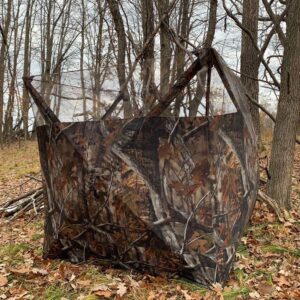 thunderbay portable quick setup lightweight camouflage pop up 3-sided ground hunting blind