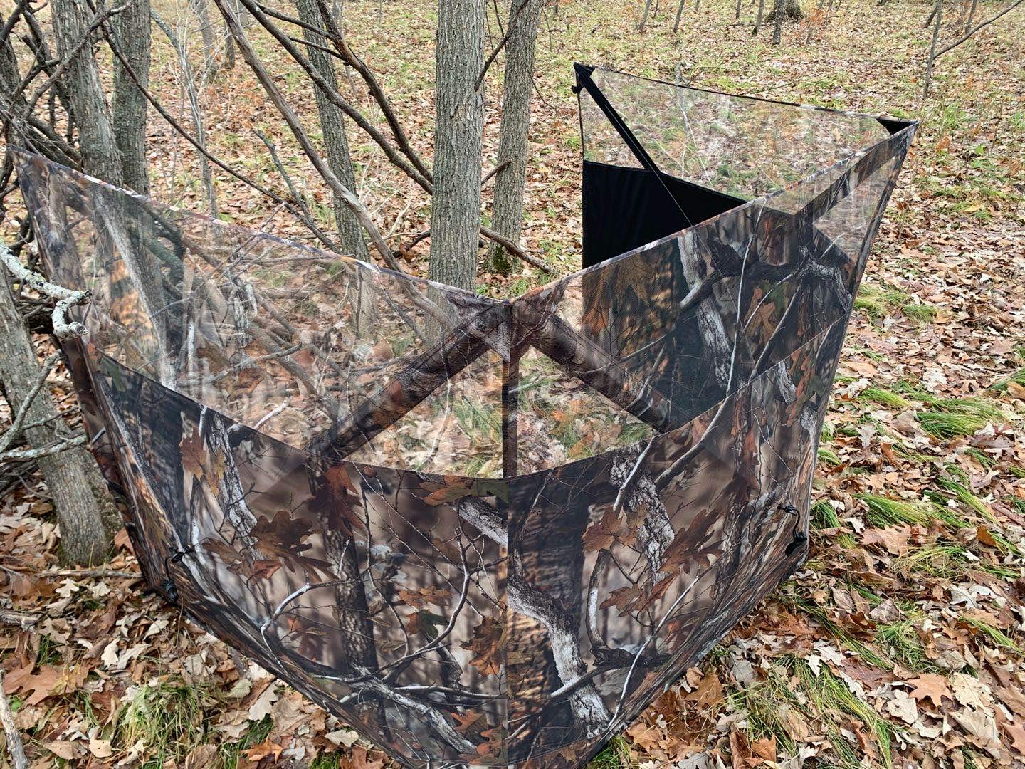 THUNDERBAY Portable Quick Setup Lightweight Camouflage Pop Up 3-Sided Ground Hunting Blind