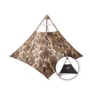 nukem grab & go hunting ground blind - truetimber strata - lightweight stake-free pop up turkey & deer blind (regular)