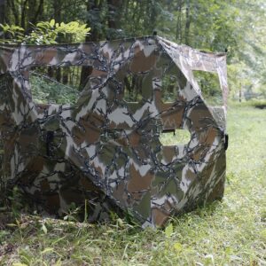 Rhino Blinds Blinds CRP-106 Cut N Run Lightweight 2 Panel Mobile Hunting Blind, Predator