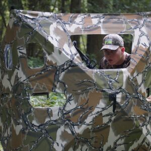 Rhino Blinds Blinds CRP-106 Cut N Run Lightweight 2 Panel Mobile Hunting Blind, Predator