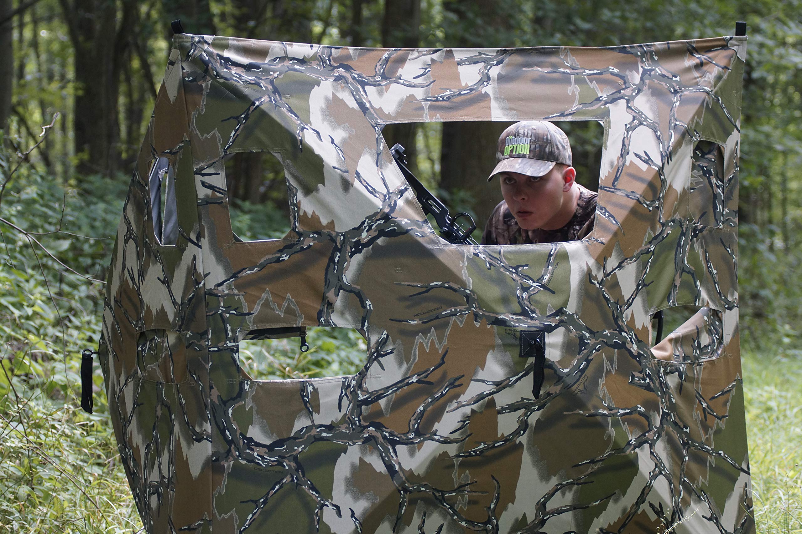 Rhino Blinds Blinds CRP-106 Cut N Run Lightweight 2 Panel Mobile Hunting Blind, Predator