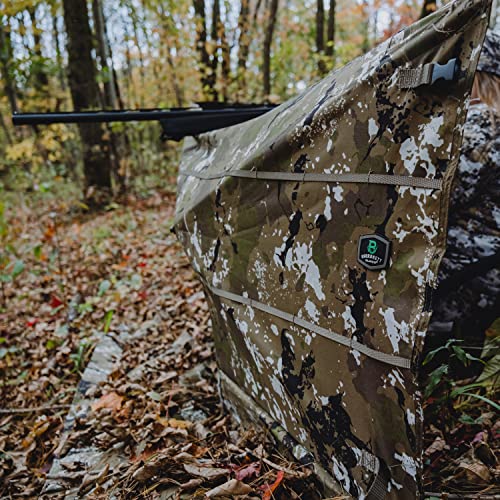 BARRONETT BLINDS® Field Shield™, Adjustable Panel Blind, Ultra-Portable Concealment, Adjustable Height, Lightweight, 1-2 Person, Crater™ Thrive, FS100CT