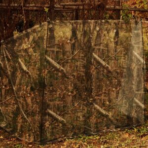 AUSCAMOTEK Mesh Camo Netting Camouflage Nets for Turkey Hunting Blinds Window Screen Camping Brown 5 ft x 12 ft (appro)