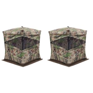 barronett blinds ox 4 backwoods camo pop up ground hunting blind (2 pack)