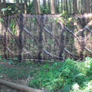 AUSCAMOTEK One Way See Through Camouflage Mesh Camo Netting Material for Hunting Ground Blind 5X6.5FT