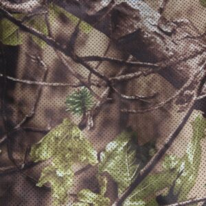 AUSCAMOTEK One Way See Through Camouflage Mesh Camo Netting Material for Hunting Ground Blind 5X6.5FT