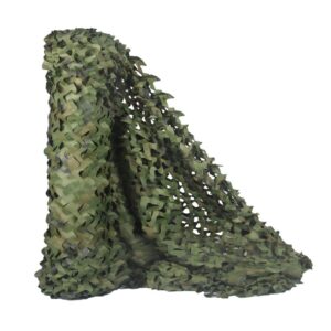 hyout camouflage netting, camo net woodland blinds great for military sunshade camping shooting hunting party decoration 1.5x2m/5x6.5ft