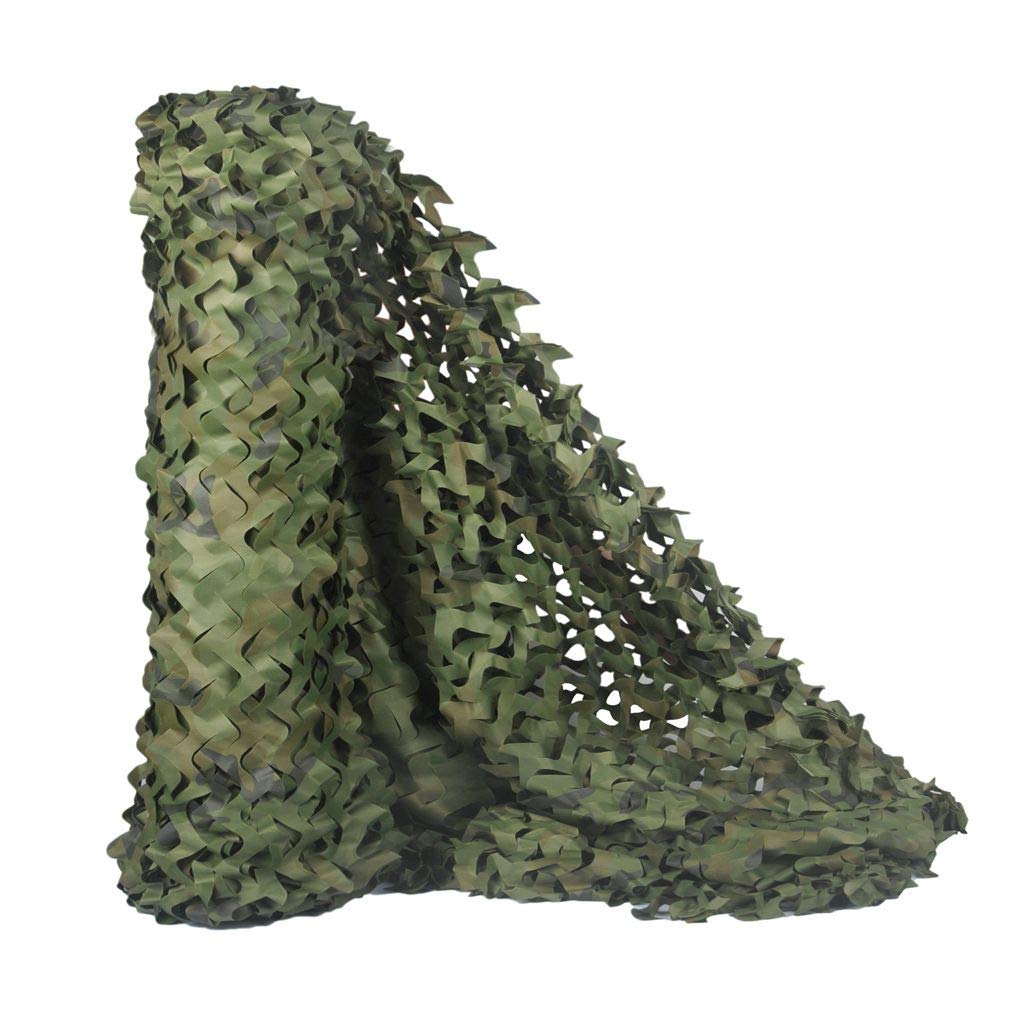 HYOUT Camouflage Netting, Camo Net Woodland Blinds Great for Military Sunshade Camping Shooting Hunting Party Decoration 1.5x2M/5x6.5ft