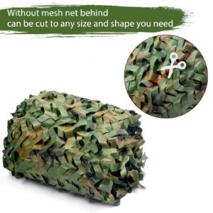 Yeacool Camo Netting Camouflage Netting Camo Blind Army Net Sunshade Mesh for Hunting Military Decorations Party Shooting (Woodland Camo, 6.5ftx4.9ft, 2m*1.5m)