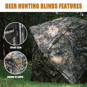 Hunting Blind and Silent Hunting Clothes for Men Fleece Lining, Safety Strap Compatible