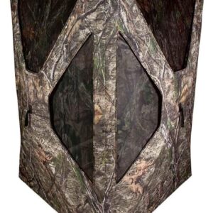 Primos Hunting Double Bull Roughneck Ground Blind, Hunting Blind with Silent Slide Windows and 11 Covered Windows with Shoot Through Mesh