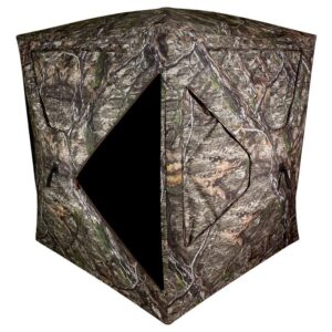 Primos Hunting Double Bull Roughneck Ground Blind, Hunting Blind with Silent Slide Windows and 11 Covered Windows with Shoot Through Mesh