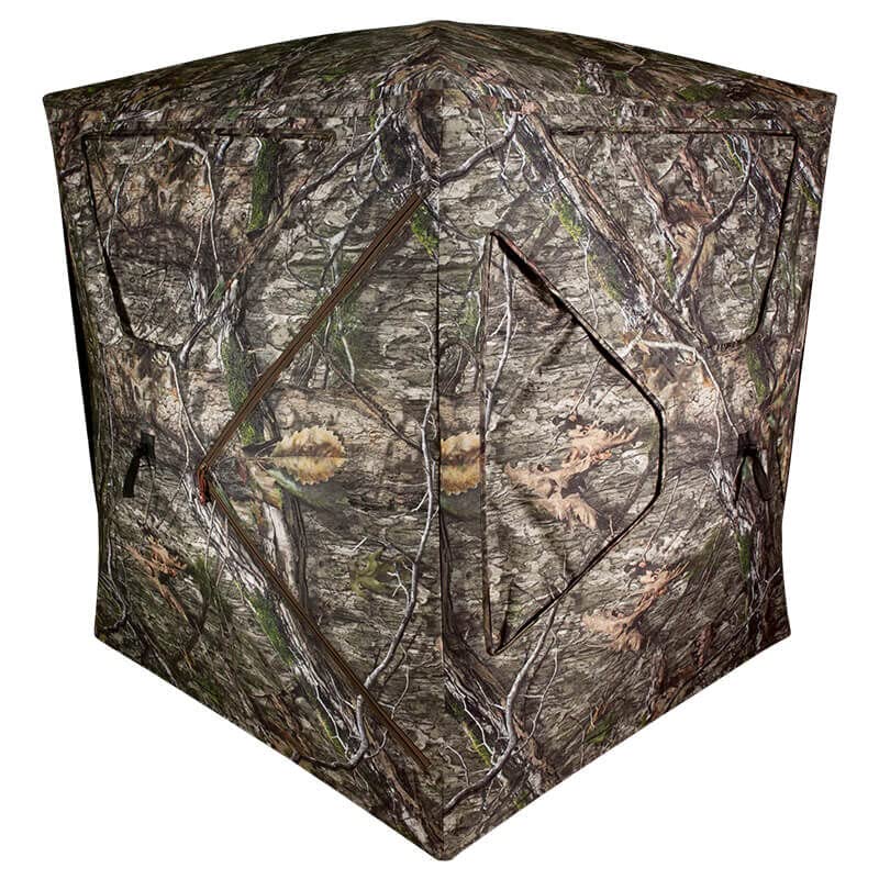 Primos Hunting Double Bull Roughneck Ground Blind, Hunting Blind with Silent Slide Windows and 11 Covered Windows with Shoot Through Mesh