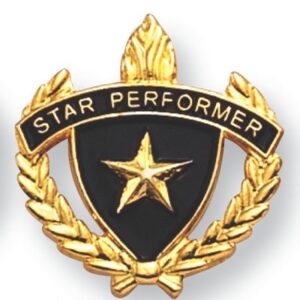 shop awards and gifts star performer academic student enamel lapel pins, school appreciation recognition, hp series, bulk pack of 12, 1 inch