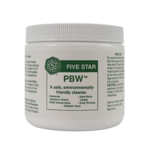 five star pbw - 1 lbs - non-caustic alkaline cleaner, white - pbw1