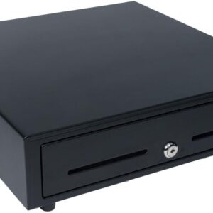 Star Micronics CD3-1616 5 Bill / 8 Coin Value Series Cash Drawer with 2 Media Slots and Included Cable (16" x 16") - Black