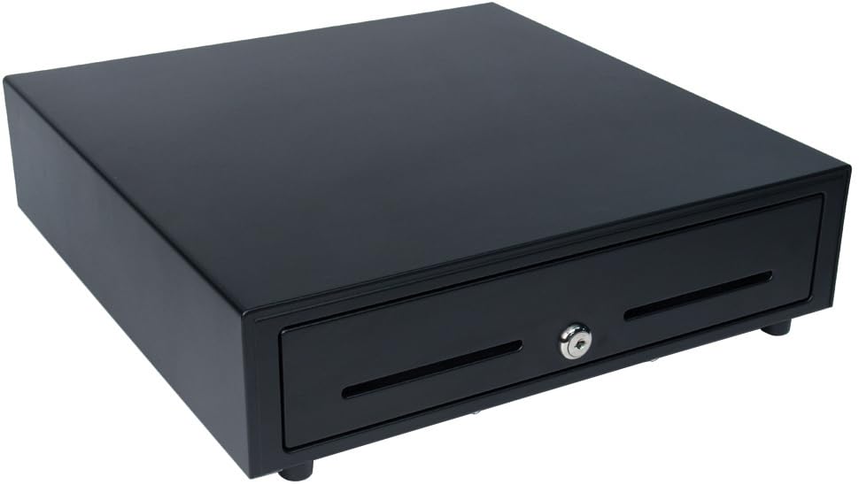 Star Micronics CD3-1616 5 Bill / 8 Coin Value Series Cash Drawer with 2 Media Slots and Included Cable (16" x 16") - Black