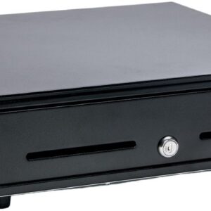 Star Micronics CD3-1616 5 Bill / 8 Coin Value Series Cash Drawer with 2 Media Slots and Included Cable (16" x 16") - Black