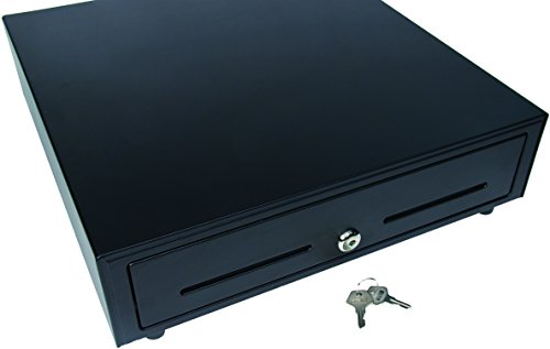 Star Micronics CD3-1616 5 Bill / 8 Coin Value Series Cash Drawer with 2 Media Slots and Included Cable (16" x 16") - Black