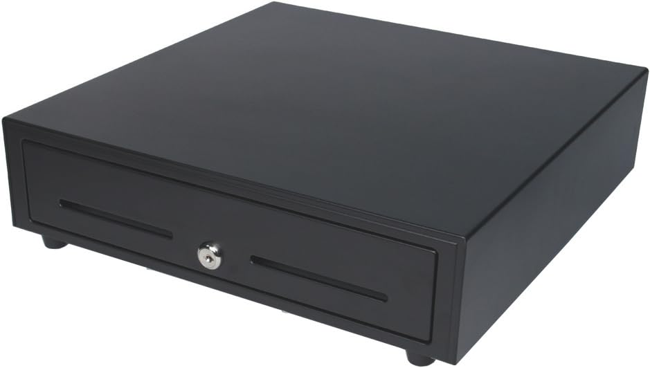 Star Micronics CD3-1616 5 Bill / 8 Coin Value Series Cash Drawer with 2 Media Slots and Included Cable (16" x 16") - Black