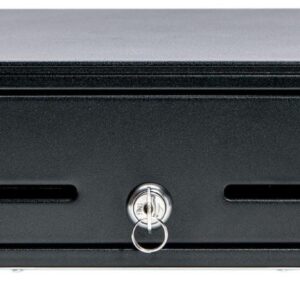 Star Micronics CD3-1616 5 Bill / 8 Coin Value Series Cash Drawer with 2 Media Slots and Included Cable (16" x 16") - Black