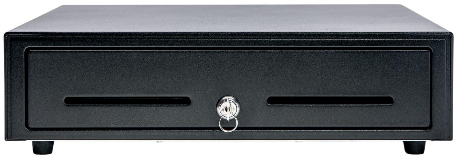 Star Micronics CD3-1616 5 Bill / 8 Coin Value Series Cash Drawer with 2 Media Slots and Included Cable (16" x 16") - Black