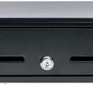 Star Micronics CD3-1616 5 Bill / 8 Coin Value Series Cash Drawer with 2 Media Slots and Included Cable (16" x 16") - Black