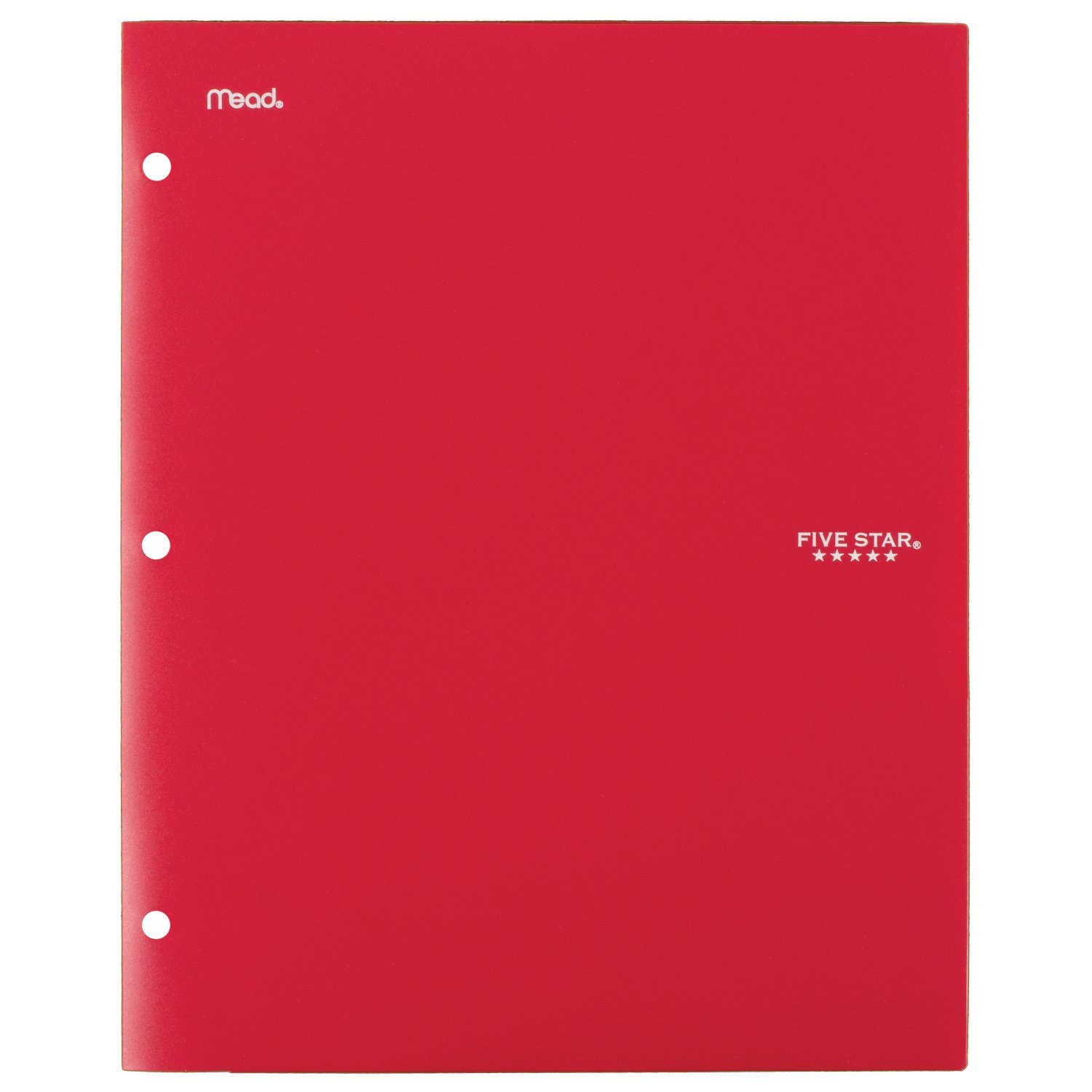 Five Star 4 Pocket Folders, Plastic, Folders with Pockets, Black, Blue, Red, Green, 4 Pack (38083)