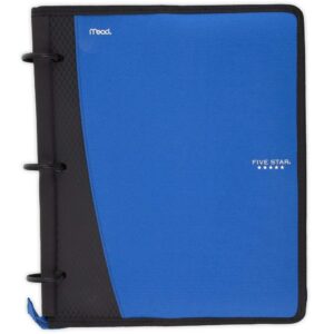 five star flex hybrid notebinder, 1 inch ring binder, notebook and binder all-in-one, cobalt (73418)