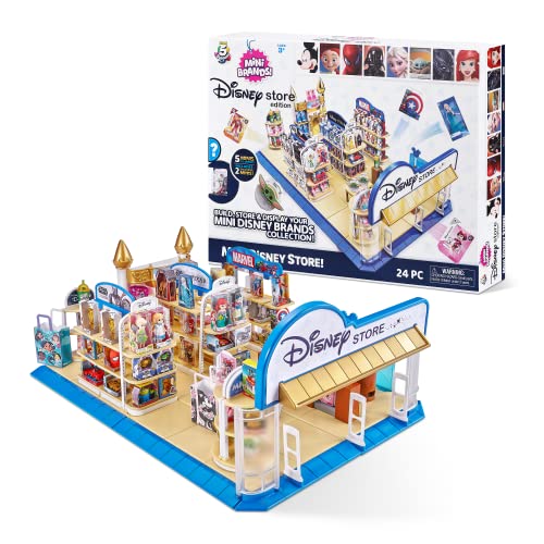 5 Surprise Disney Toy Store Playset by Zuru - Includes 5 Exclusive Mini's, Store and Display Collectibles for Kids, Teens, and Adults