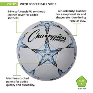 Champion Sports Viper Soccer Ball - Size 5