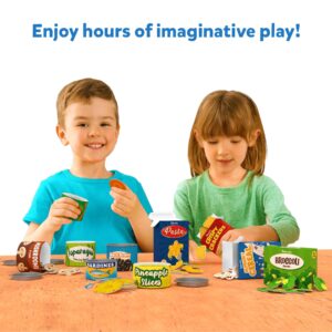 Skillmatics Pretend Play Grocery Set - 10 Containers, 100+ Play Food Items for Child's Play, Back-to-School Play Kitchen Accessories, Toy Kitchen, Fruits & Veggies, Gifts for Kids & Toddlers Ages 3-7