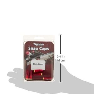 Tipton 9mm Pistol Snap Cap with Reusable Design for Gun Maintenance